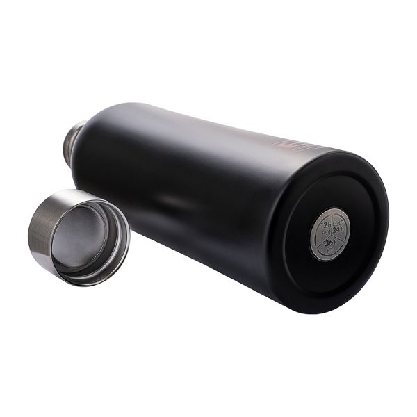 Bugatti Twin Paslanmaz Çelik Parlak Siyah Rengi Termos 800 Ml BUGATTI